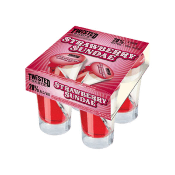 TWISTED SHOTS STRAWBERRY SUNDAE – liquormn